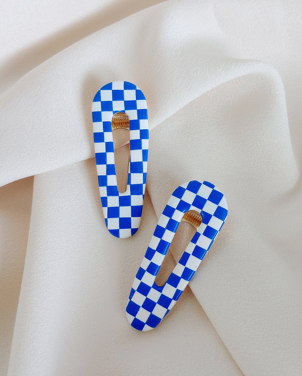 Checker Hair Clips – Npauj